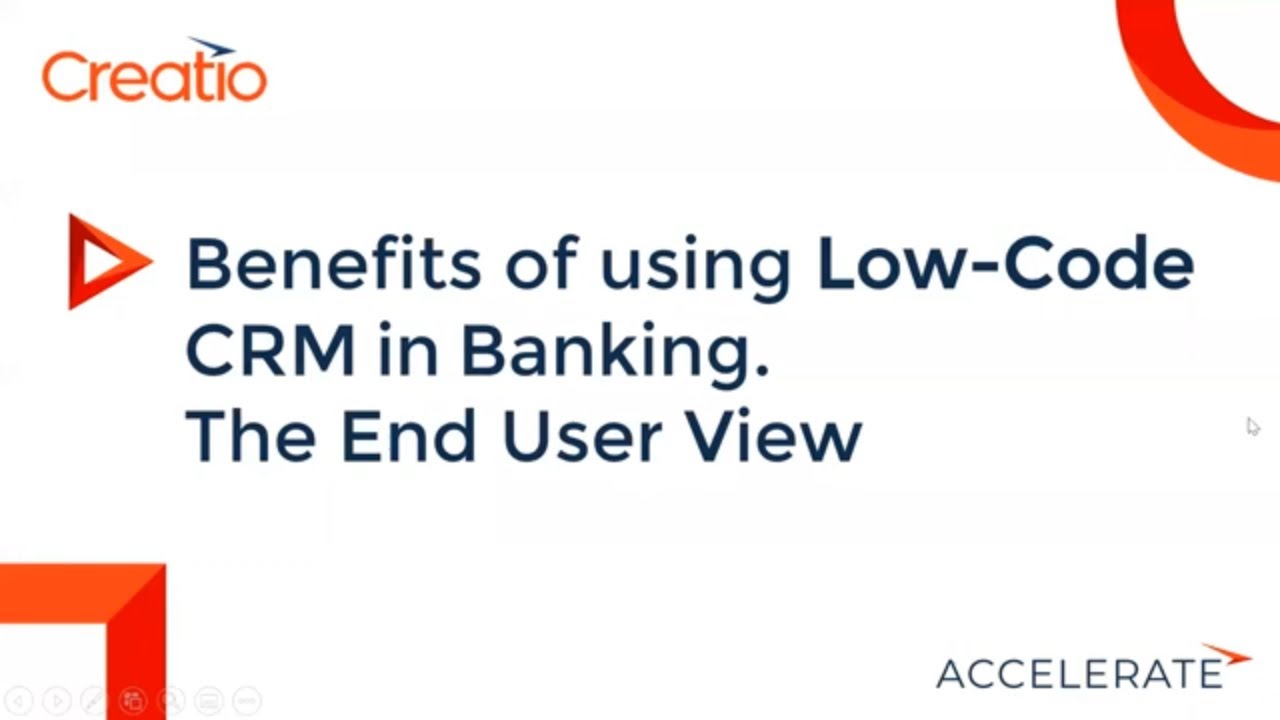 No-Code CRM for Banking. The End User View | Creatio - YouTube