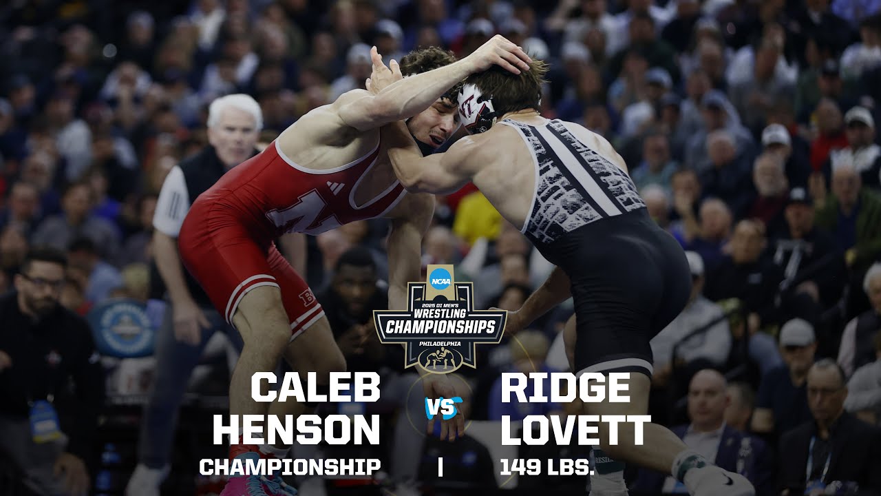 Caleb Henson vs. Ridge Lovett: 2025 NCAA wrestling championship (149 ...