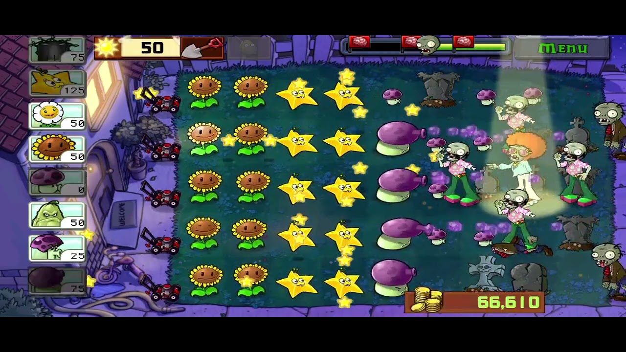 Plants vs Zombies | night 9 - YouTube