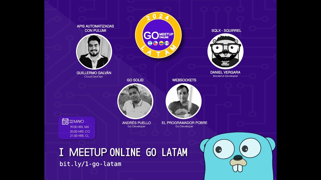 1er Meetup online Go LATAM - YouTube