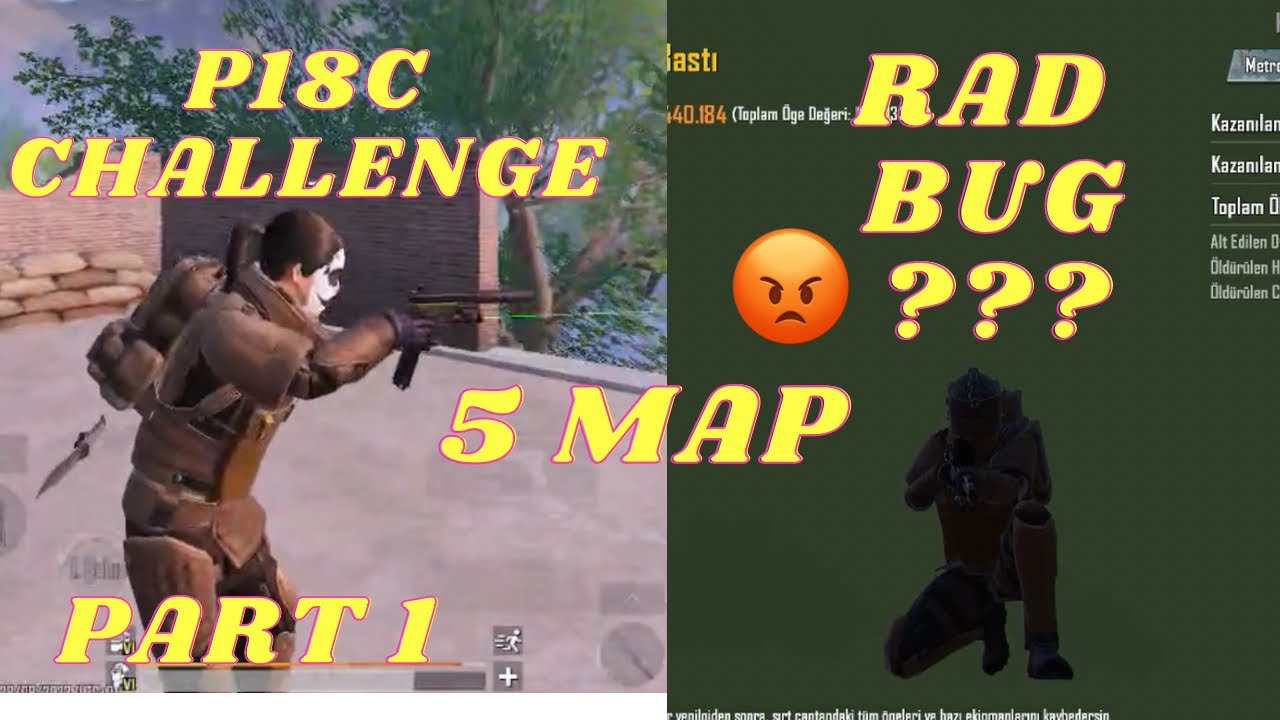 RAD BUG / P18C CHALLENGE / JHON WICK - PUBG METRO ROYALE CHAPTER 16 ...