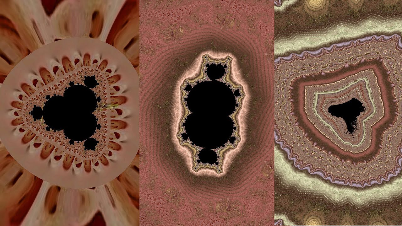 Mandelbrot Power 4 to Mandelbrot Power 3 To Burning Ship - YouTube