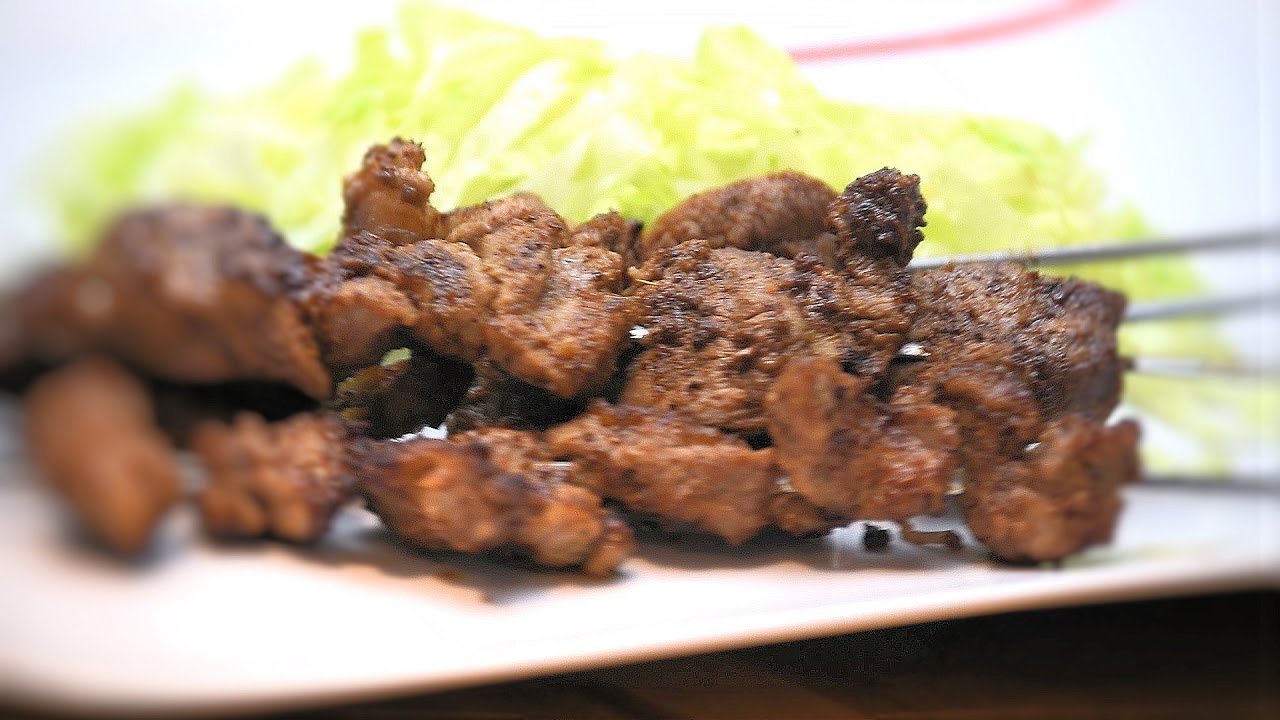 Chinese Barbecued Cumin Lamb Skewers (Asian Style Cooking Recipe) - YouTube