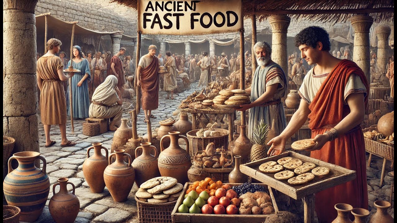 Ancient Fast Food: What Did They Eat? - YouTube