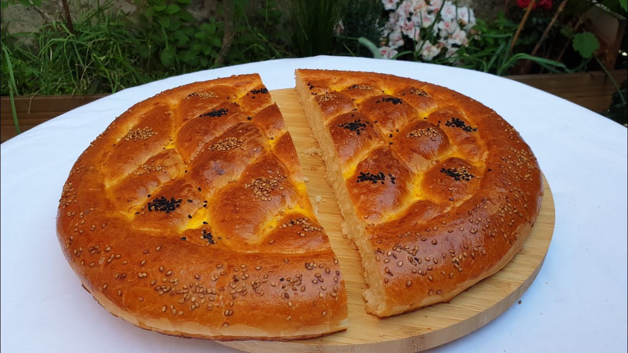 Pain turque sans pétrissage خبزتركي دون عجن اولمس العجينة - YouTube