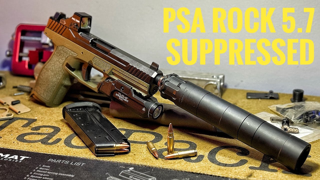The Suppressed 5.7 Pistol - YouTube