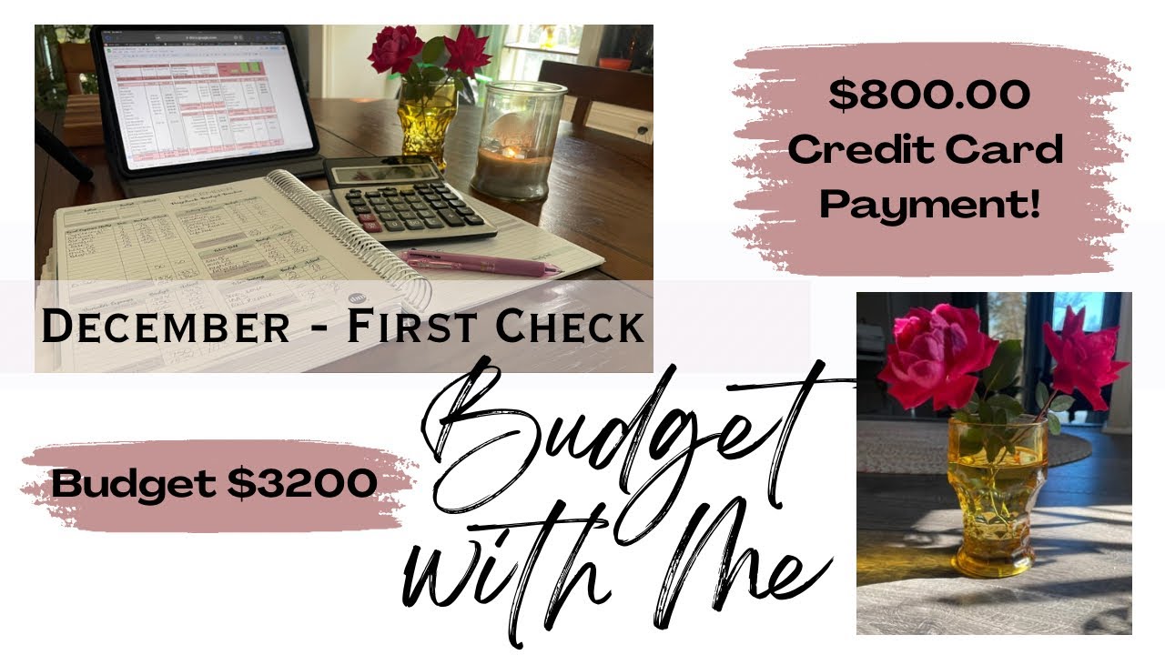 Budget with Me $3,200 💵 | December Check | Debt Free Journey 💸 | Paying ...