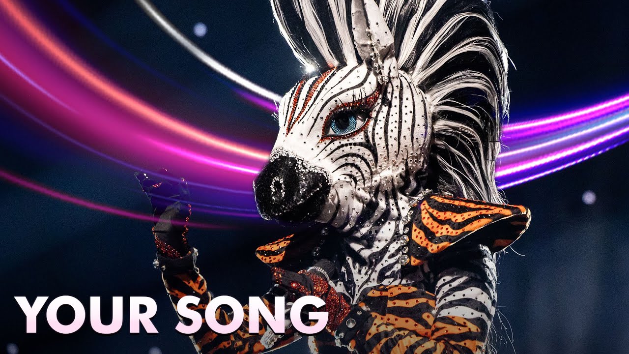 Zebra - ‘Your Song’ | The Masked Singer | Seizoen 4 | VTM - YouTube