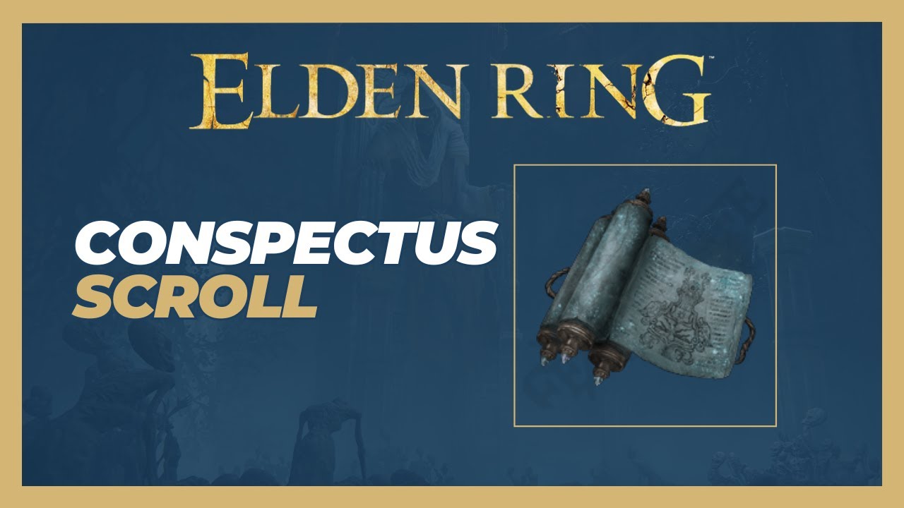 How to Get Conspectus Scroll (Location) - Elden Ring - YouTube