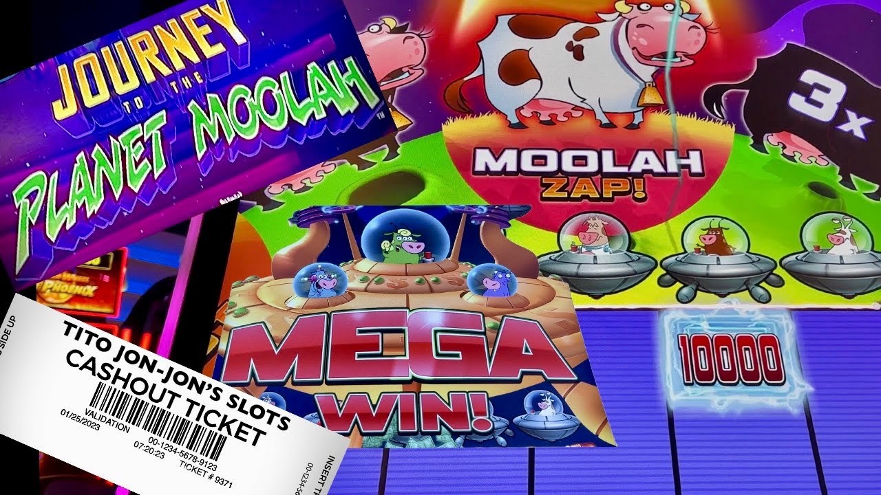 Moolah Bonus and Retriggers! Mega Win! Journey to the Planet Moolah ...