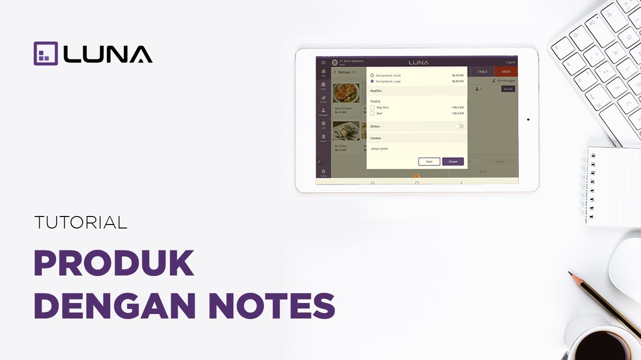 Produk Dengan Notes - YouTube