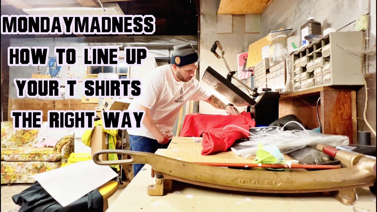 mondaymadness how to line up your t shirts the right way - YouTube