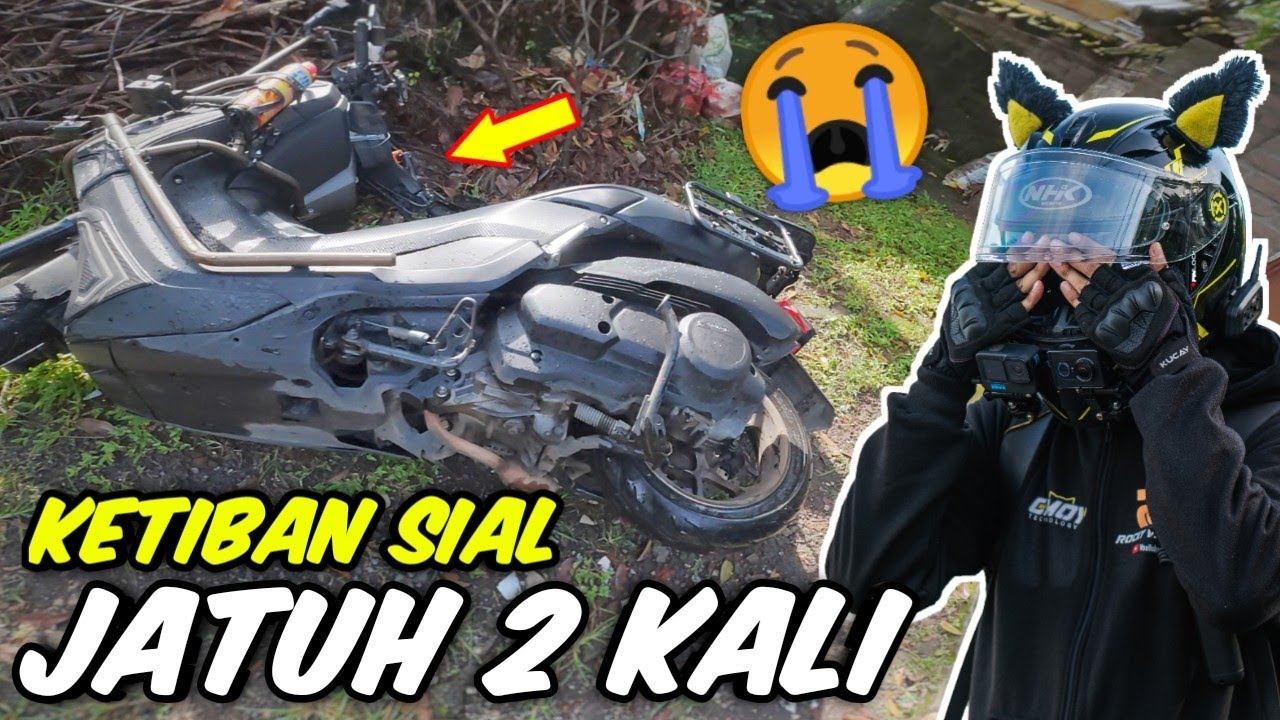 DORONG MOTOR MOGOK AKU TERPELESET SAMPE JATUH - YouTube