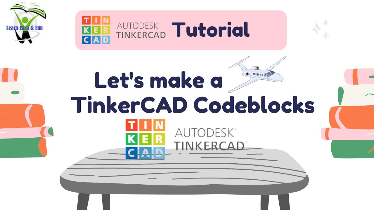 11 Tinkercad Tutorial Lets Make A Jet 🚀 With Tinkercad Codeblocks 8531
