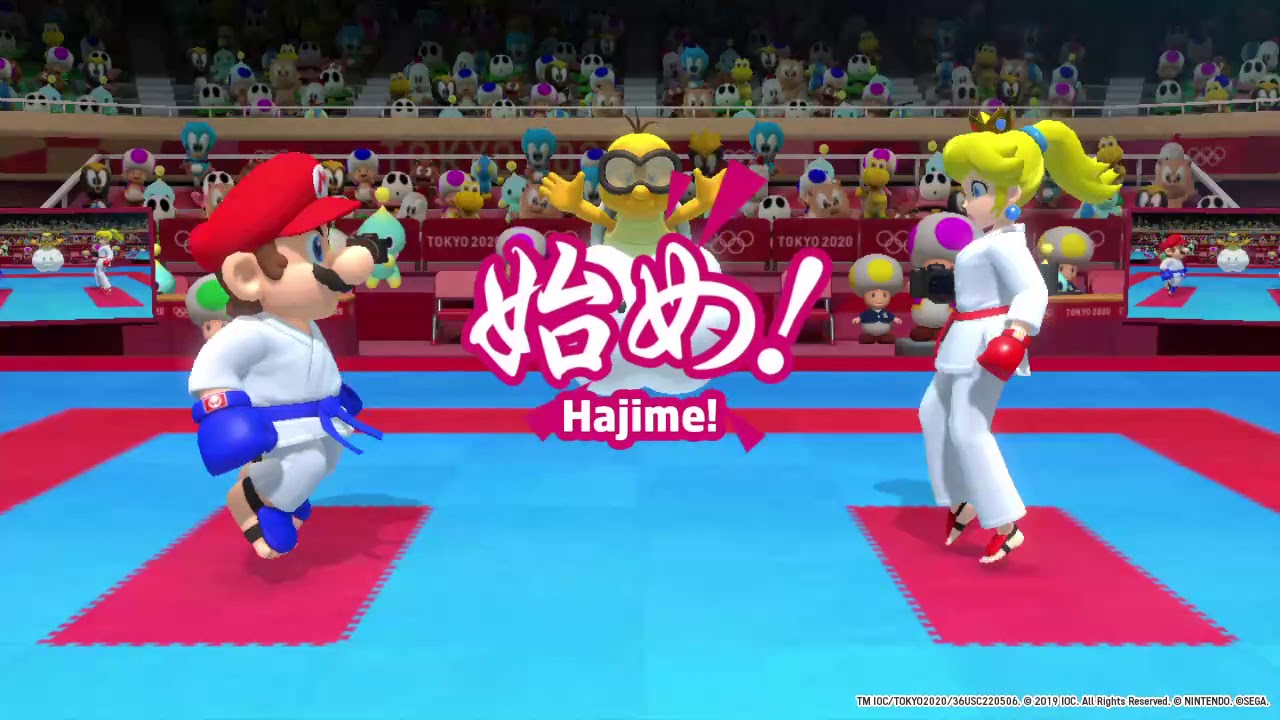 Mario and Sonic at the Olympic Games Tokyo 2020 - Karate - YouTube