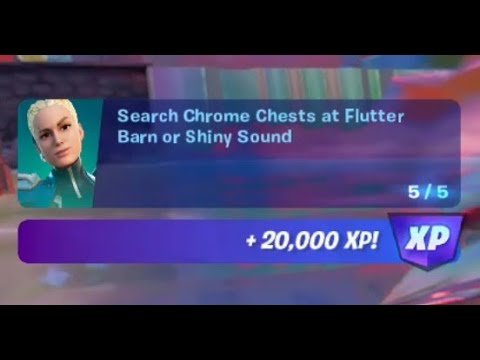 Fortnite - Search Chrome Chests at Flutter Barn or Shiny Sound ...