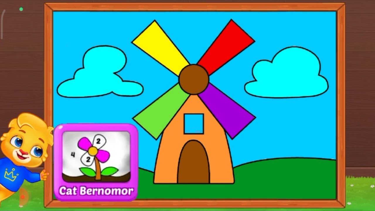 Coloring Games yuk mewarnai lagi sesuai warna angkanya - YouTube