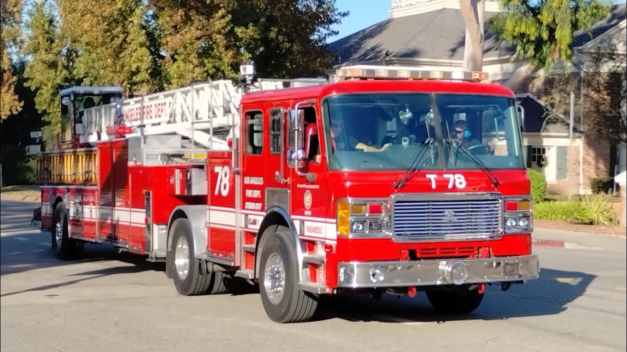 LAFD Light Force 78 Responding - YouTube