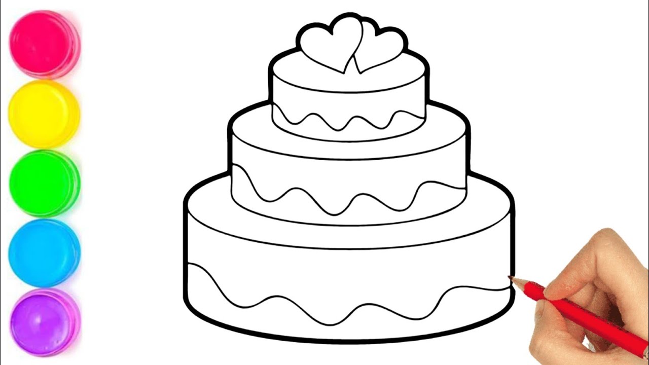 HOW TO DRAW A CAKE DRAWING VERY EASY STEP BY STEP YouTube how-to-draw-a-cake-drawing-very-easy-step-by-step-youtube