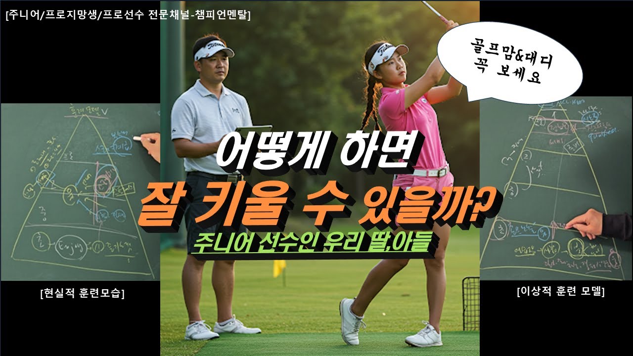 우리 딸 아들 어떻게 하면 잘 키울수있을까 이상적 훈련모델 제시 골프멘탈 중고골프연맹 주니어골프 대한골프협회