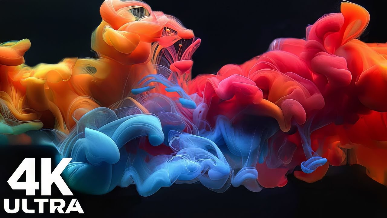 Abstract Liquid Screensaver - 3Hours - 4K - Relaxing Music - YouTube