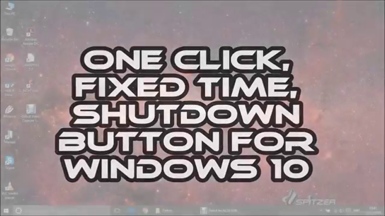 Shutdown timer for windows 10 - YouTube