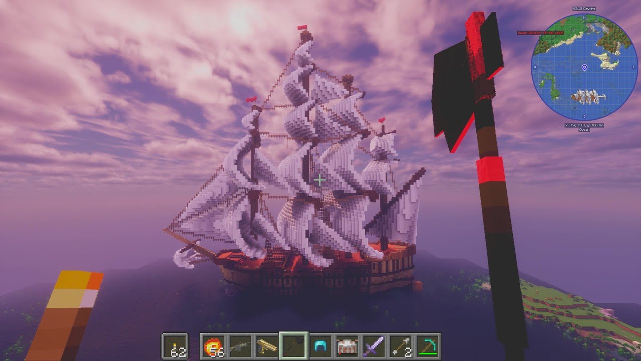 DESTROYING THE ZOMBIE PIRATE SHIP IN MINECRAFT! - YouTube