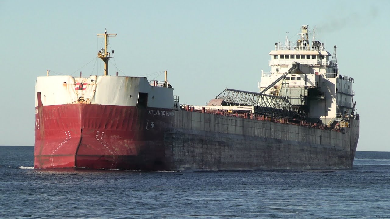 224m Atlantic Huron Cargo Ships Passing Port Huron & Sarnia Oct 13 2025 ...