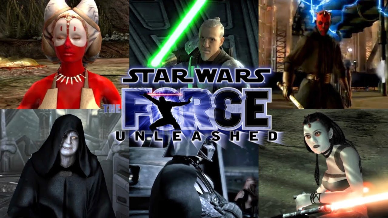 STAR WARS THE FORCE UNLEASHED (2008) - ALL BOSSES + ENDINGS - YouTube