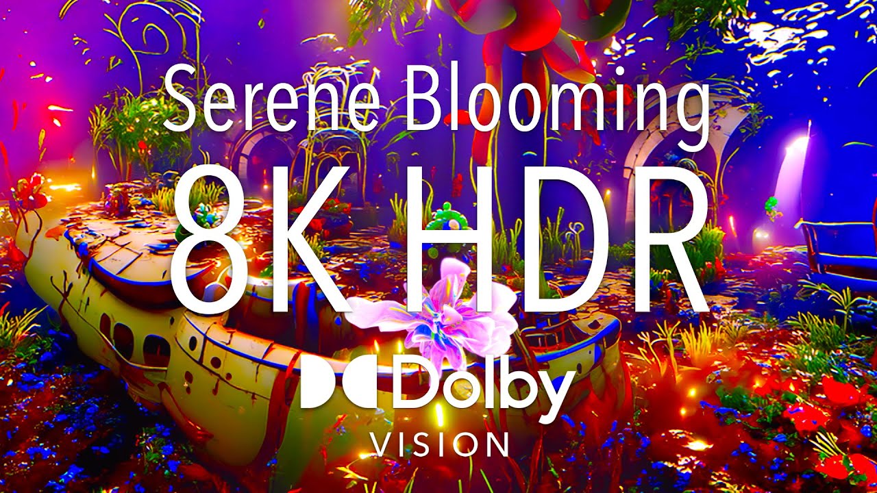 8K HDR AI Digital Art ｜ Serene Blooming ｜ Dolby Vision™ - YouTube