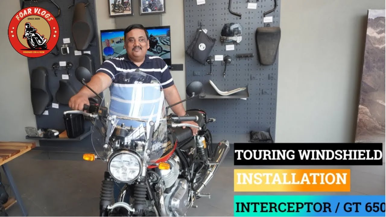 Finally The Touring Windshield For Royal Enfield Interceptor 650 is ...