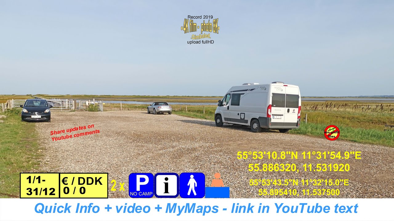 Ellinge Lyng Strand P+Korevlerne, Nykøbing Sj. 🅿️🆓🚶 - YouTube