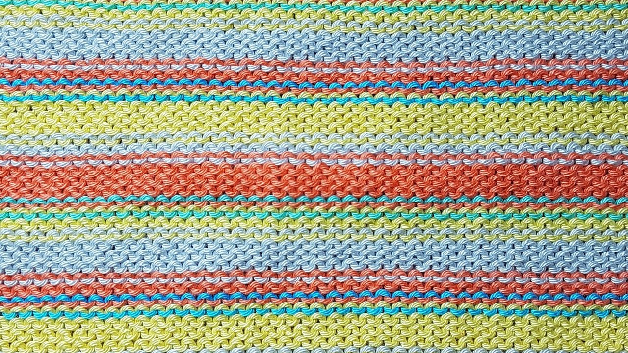 Maglia rasata rovescia e combinazioni di righe a maglia! - YouTube