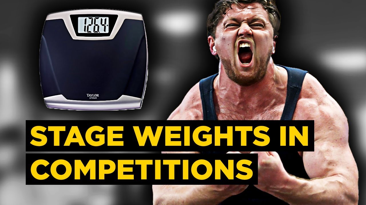 STAGE WEIGHT is pretty much EVERYTHING in bodybuilding competitions ...