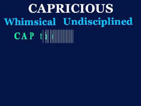 capricious - YouTube