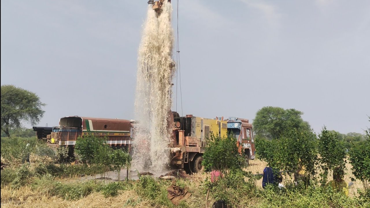 Sand And Large Rock Fragments | 235 feet drilling 10HP water | Borewell ...