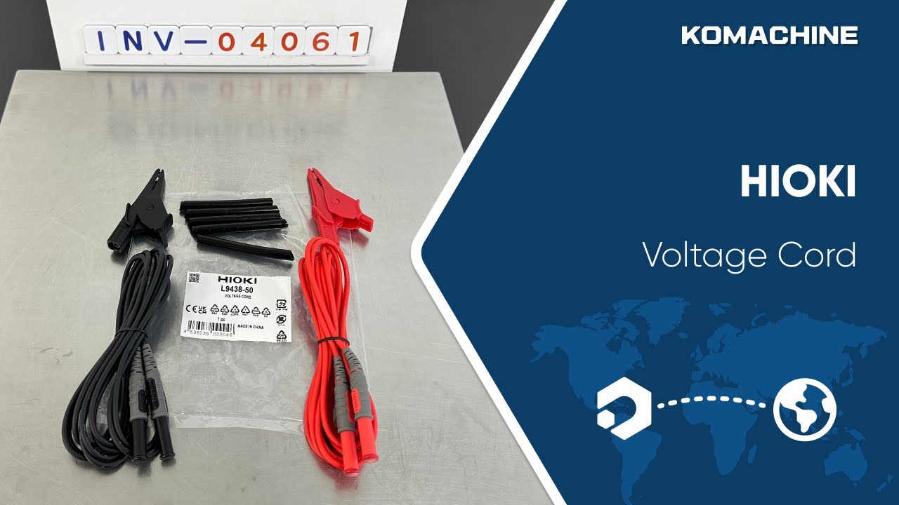 HIOKI / Voltage Cord (L9438-50) / INV-04061 - YouTube