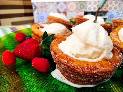 Receta: Helado con churros | Cocineros Mexicanos - YouTube