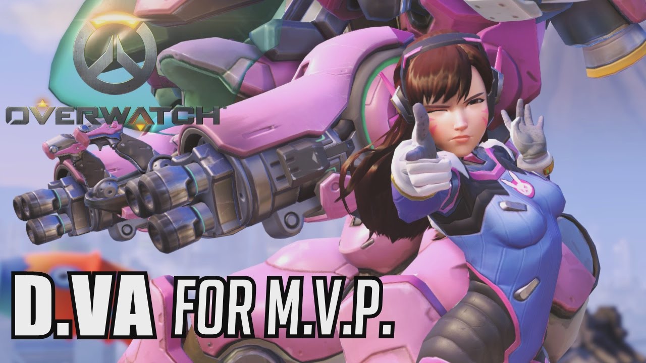Overwatch - D.VA for MVP (D.Va Gameplay) - YouTube