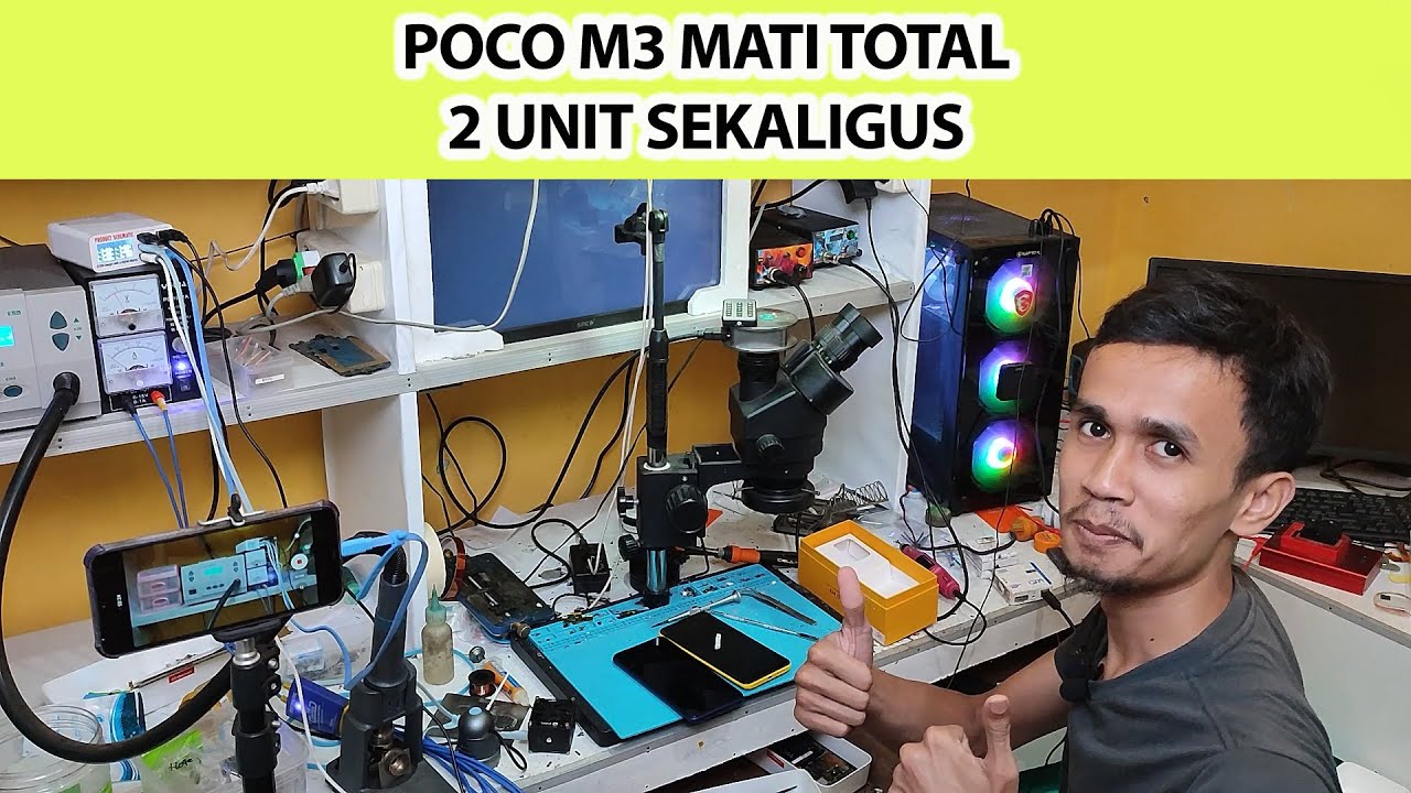 Perbaikan HP Poco M3 Mati Total 2 Unit Sekaligus - YouTube