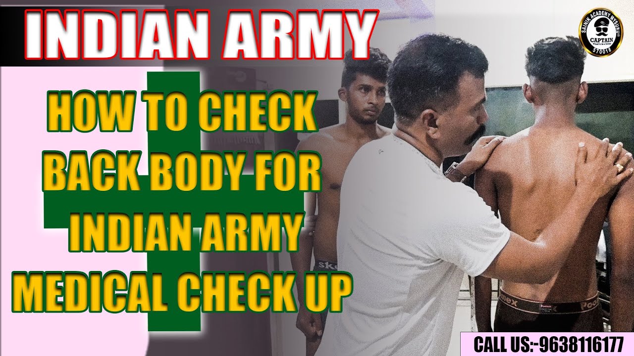 APPENDIX OPERATION & How to check back body for Indian Army Medical ...