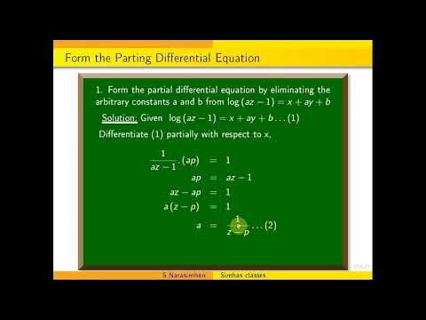 Form the Partial Differential equation by Eliminating arbitrary ...