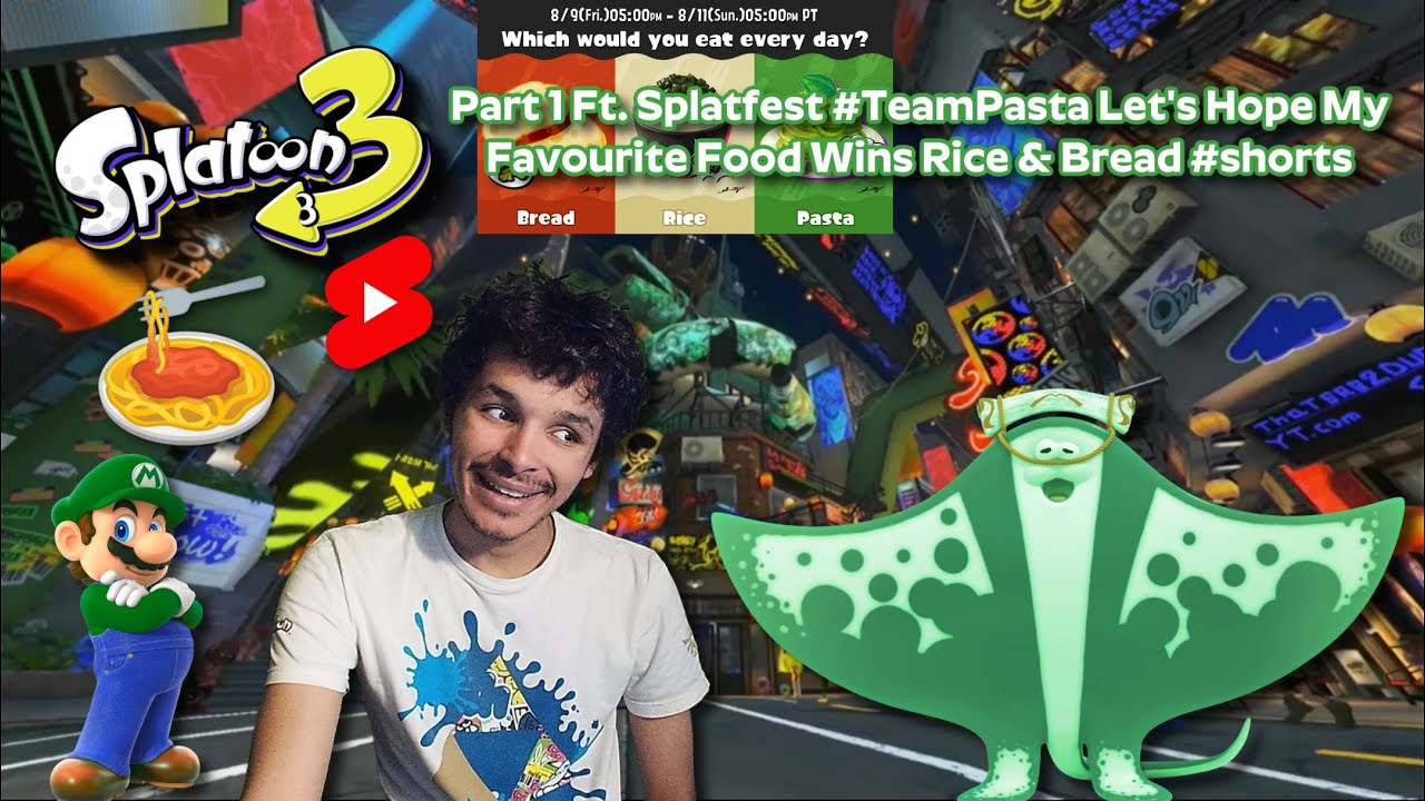 Splatoon 3 Splatfest Online Matches Part 1 Team Bread Team Rice & Team ...