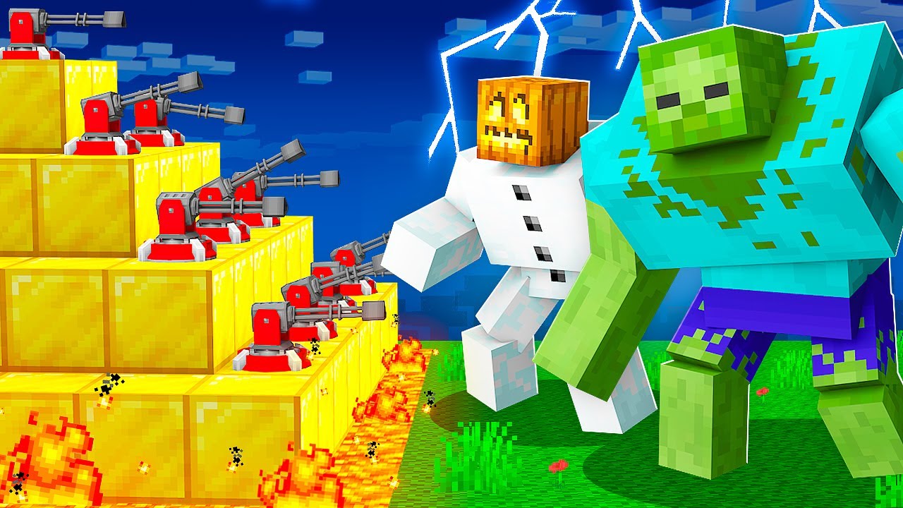 1,000 MUTANT MOBS vs PRO MINECRAFT BUNKER! - YouTube