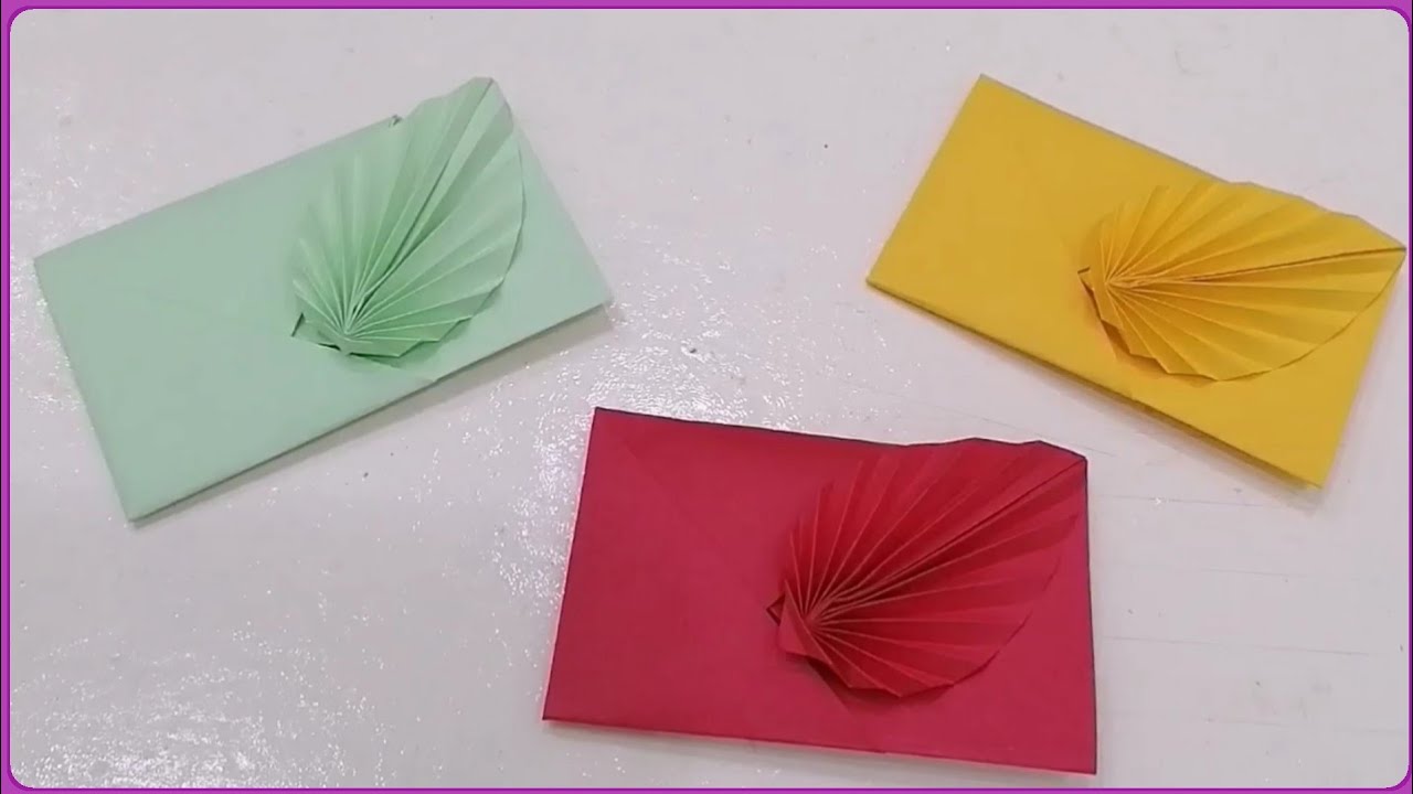 How to make a paper envelope tutorial | origami envelope - YouTube
