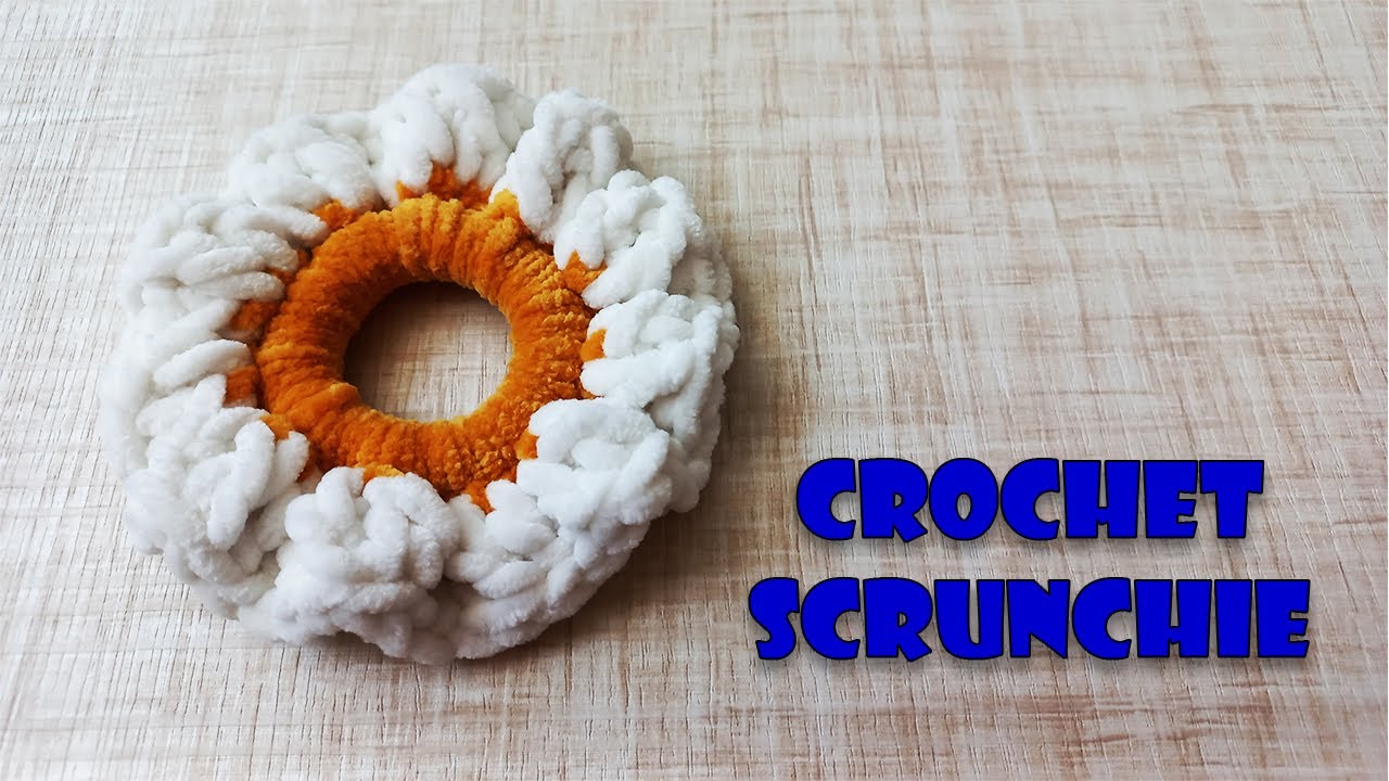 crochet for beginners | crochet scrunchie tutorial - YouTube