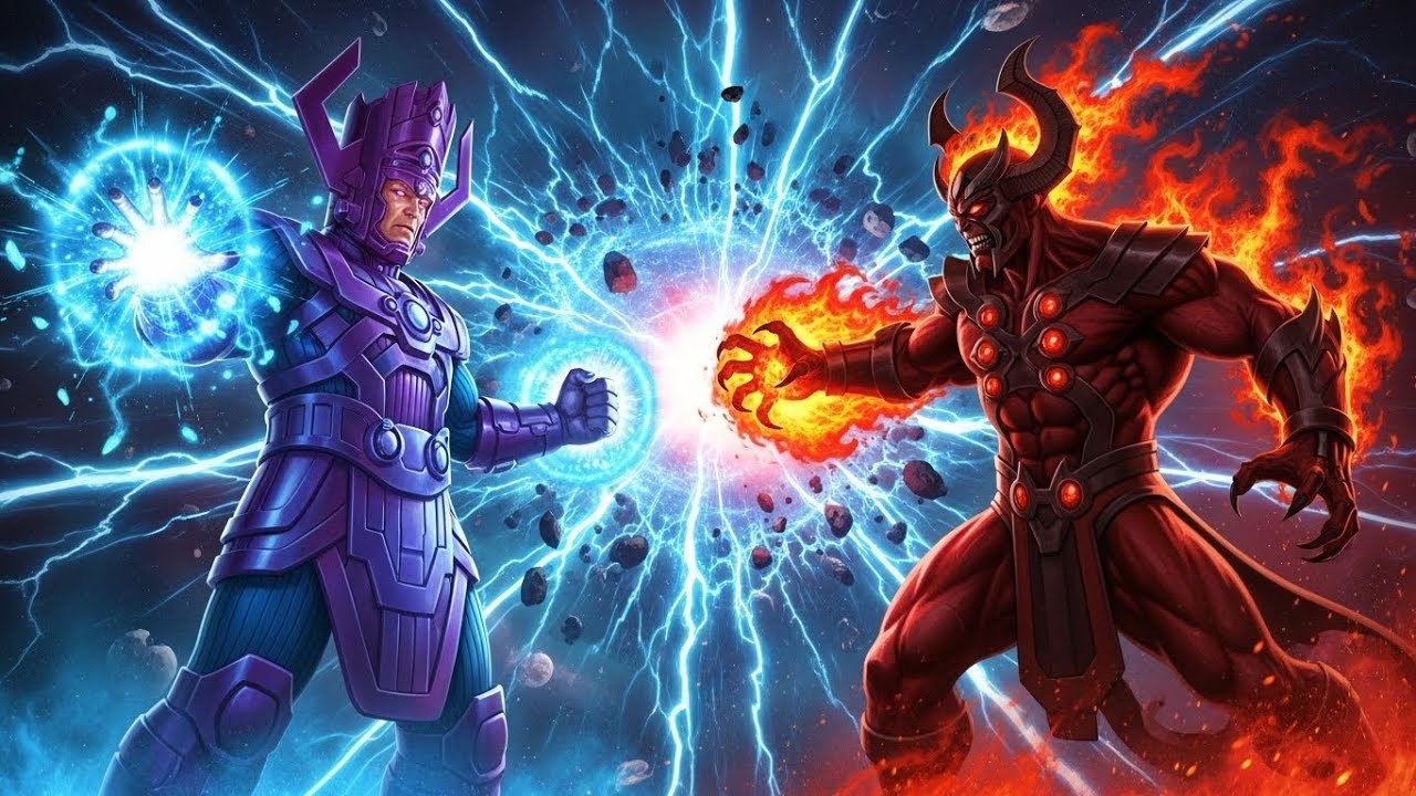 The One Galactus vs Trigon – Full Power Cosmic Battle Beyond the ...