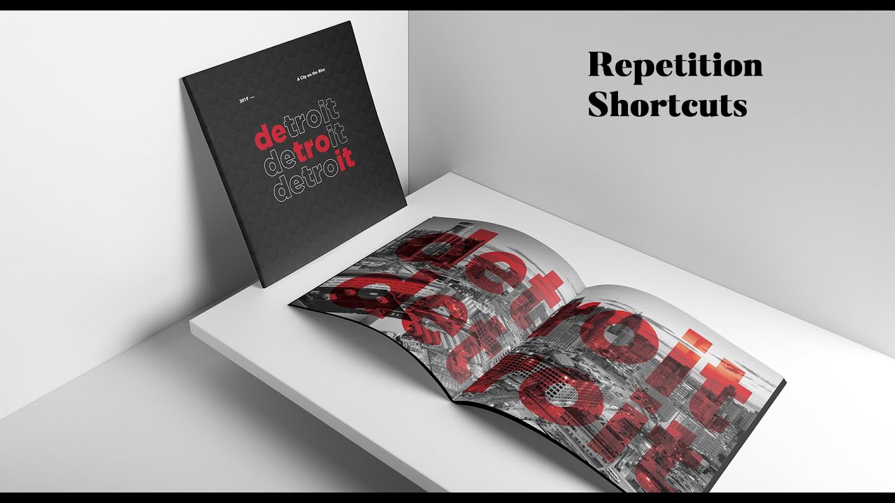 Repetition Shortcuts in Adobe InDesign - YouTube