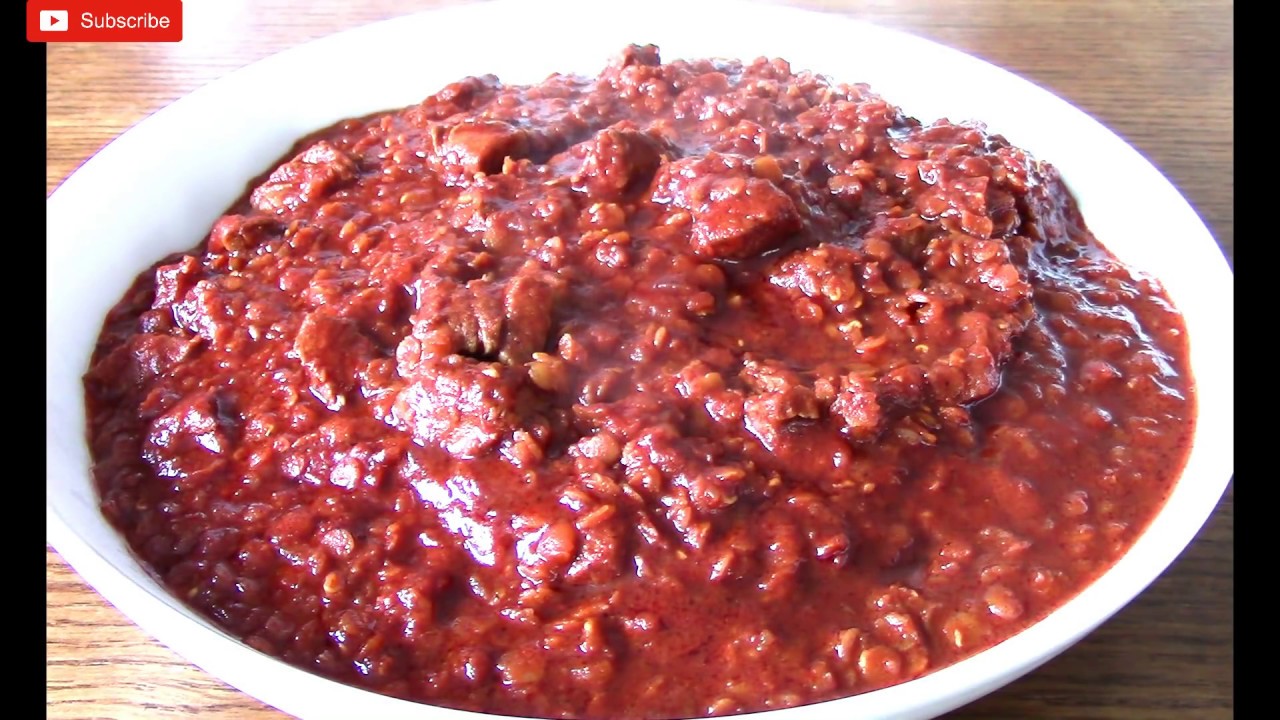 Ethiopian Food - ምርጥ ምስር በሥጋ ወጥ አሰራር (how to make misir b siga ...