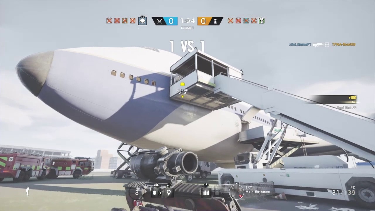 Rainbow Six Siege Gameplay (4vs1 PS4) - YouTube